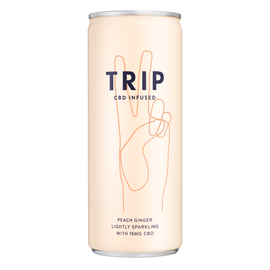 [33% OFF] Trip CBD Infused Drink - Peach Ginger X 12 X 250ml | CN Foods